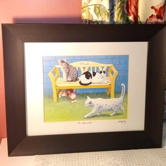 DANIEL'S ARTWORK | Wall Decor | Beautiful Cats Colorful Be Yourself ...